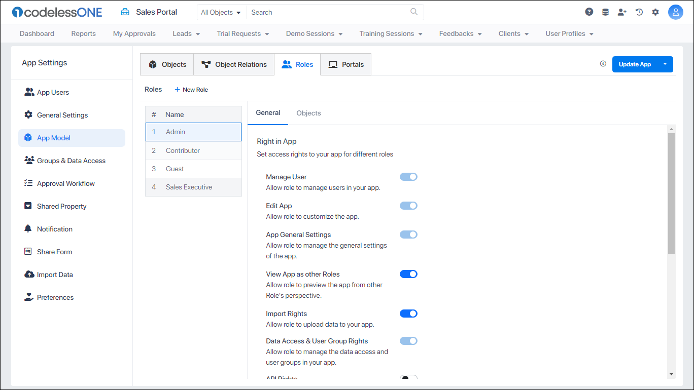 Navigating Roles and Permissions in Codeless ONE : A Comprehensive Guide - Codeless ONE