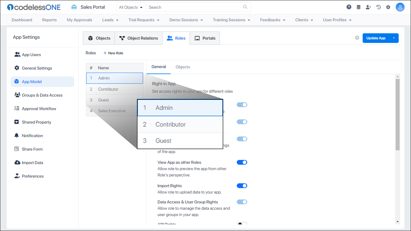 Navigating Roles and Permissions in Codeless ONE : A Comprehensive Guide - Codeless ONE