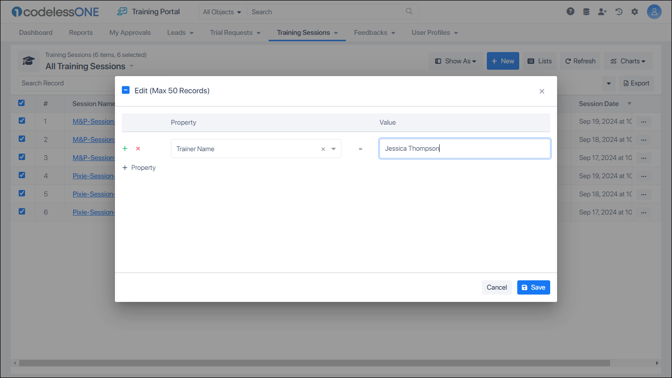 Bulk Editing: A Step-by-Step guide to edit multiple records simultaneously - Codeless ONE