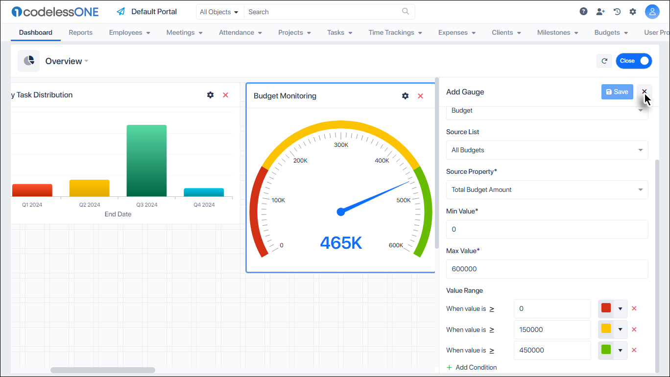 Dashboard Widgets: How to add Number, Chart, Gauge and Calendar ...