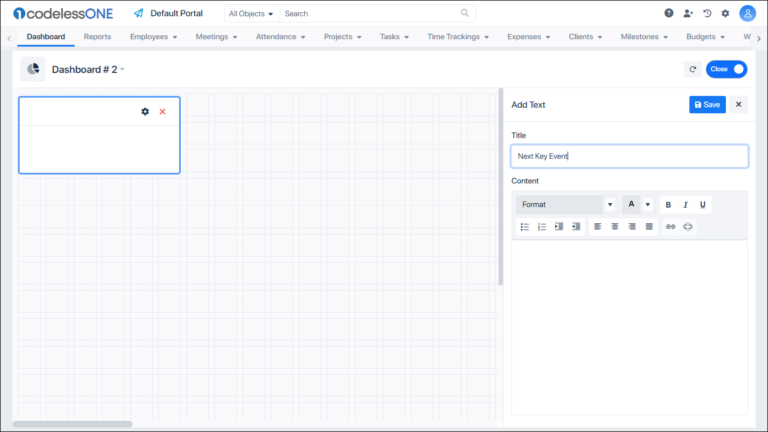 Dashboard Widgets: How to add Text, List, Progress and Number ...